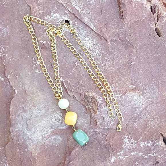 A Touch of Sam | Jewelry | Handmade Multi Color Pendant Necklace | Poshmark